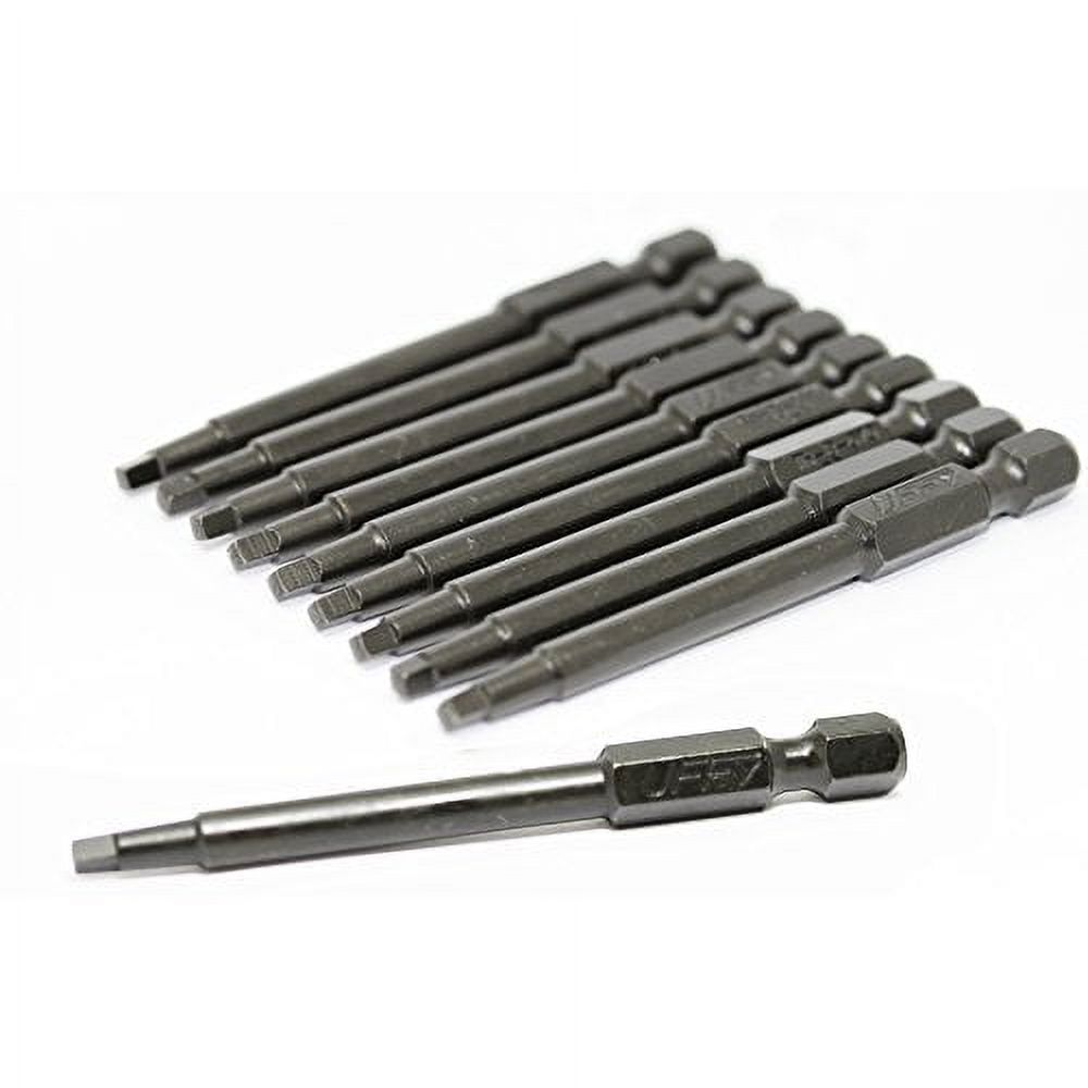 UFFY - 2-3/4" Inch Robertson Square SQ # 1 Power Impact Bit 10 pack 1/4 ...