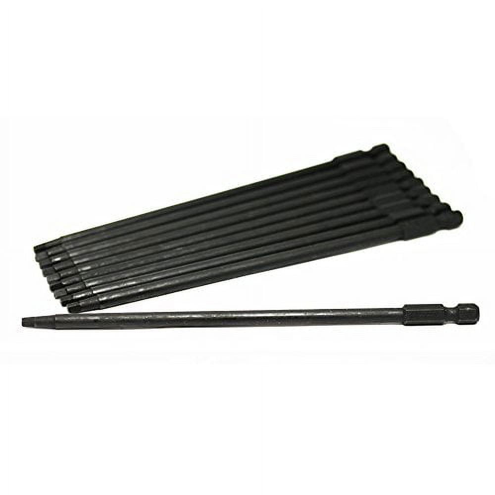 UFFY - 6" Inch Robertson Square SQ # 1 Power Impact Bit 10 pack 1/4 Hex ...