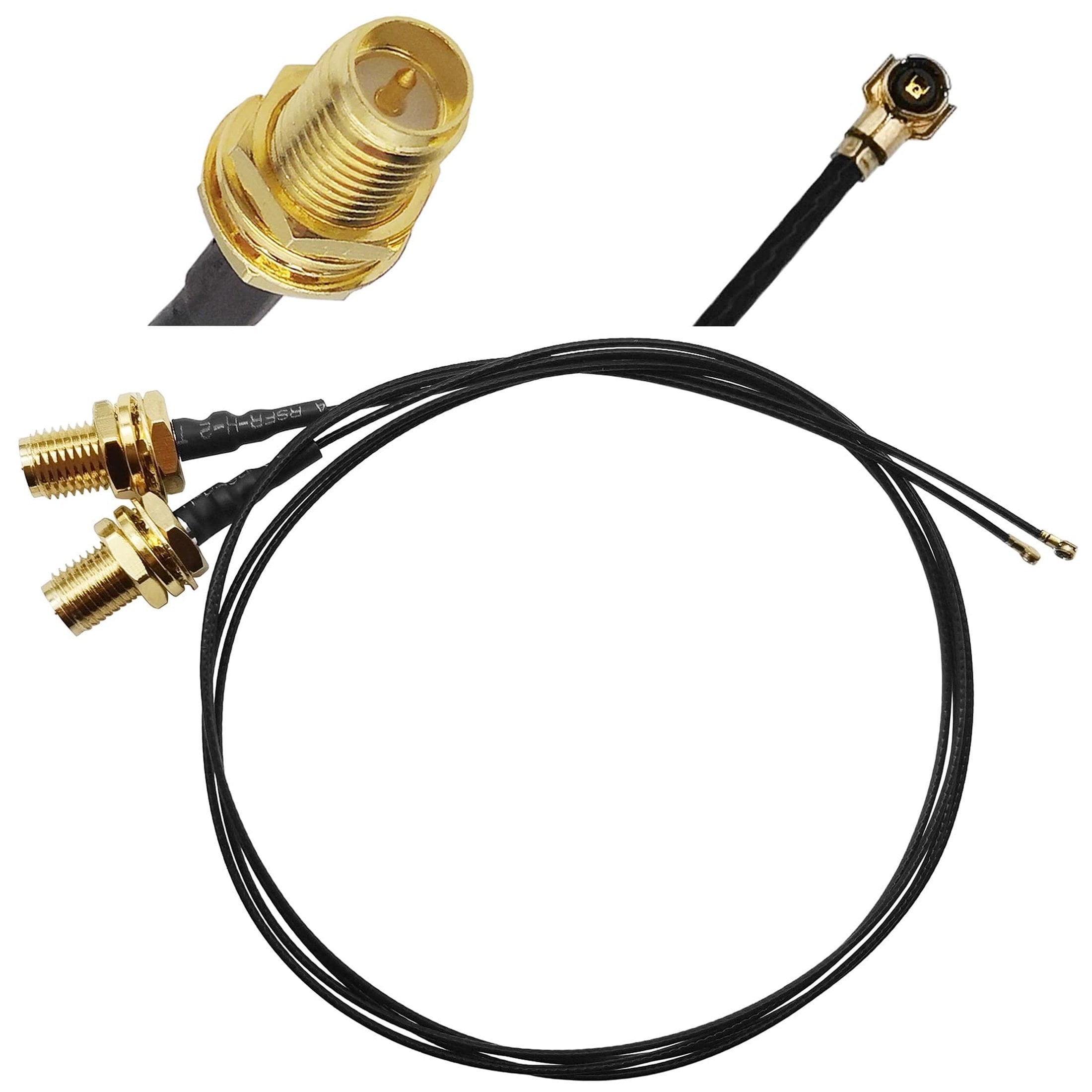 UFL to RP-SMA M.2 WiFi Antenna Extension Cable 20 Inch Pair - Walmart.com