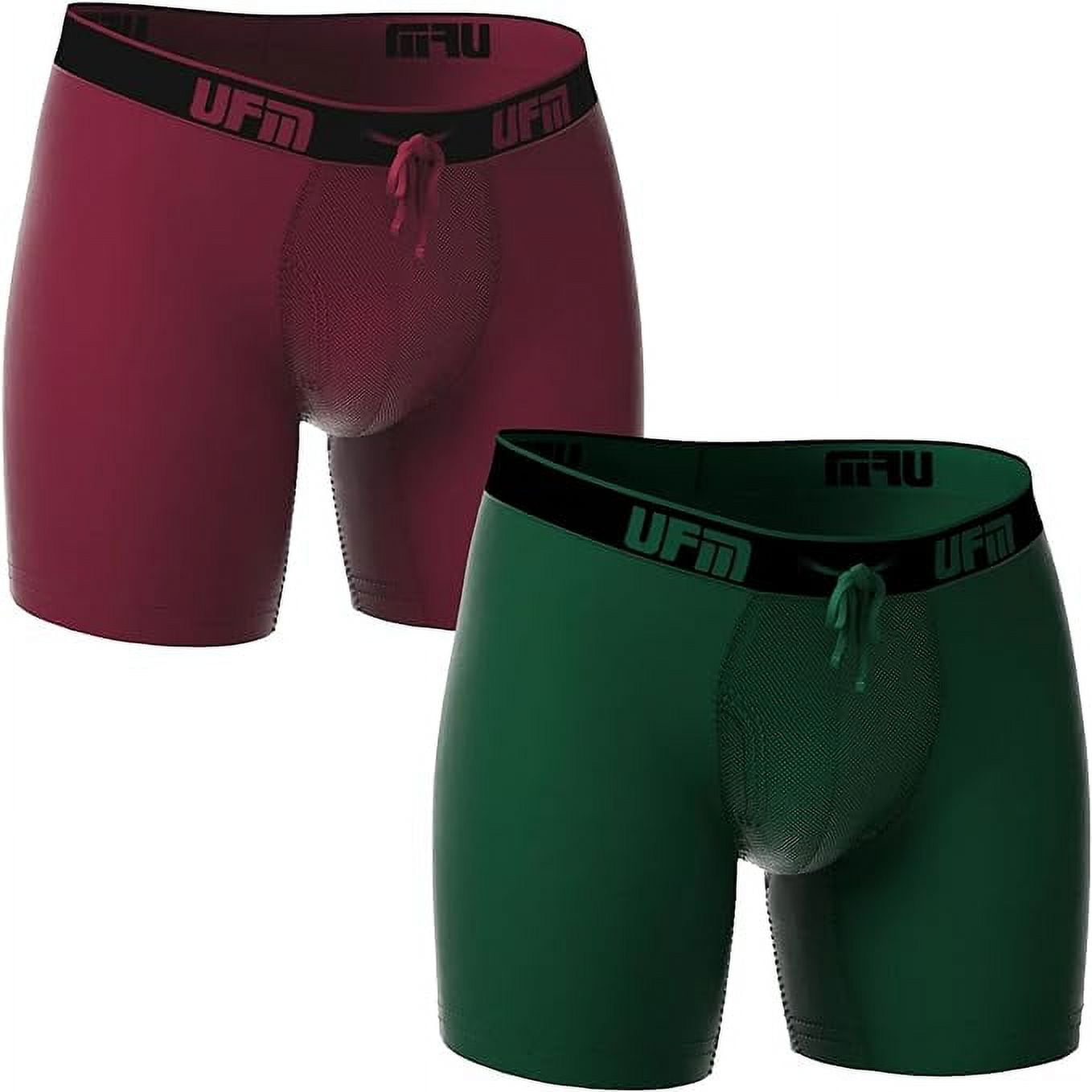 UFM Men’s Polyester Trunk, Patented Adjustable Support Pouch Underwear ...