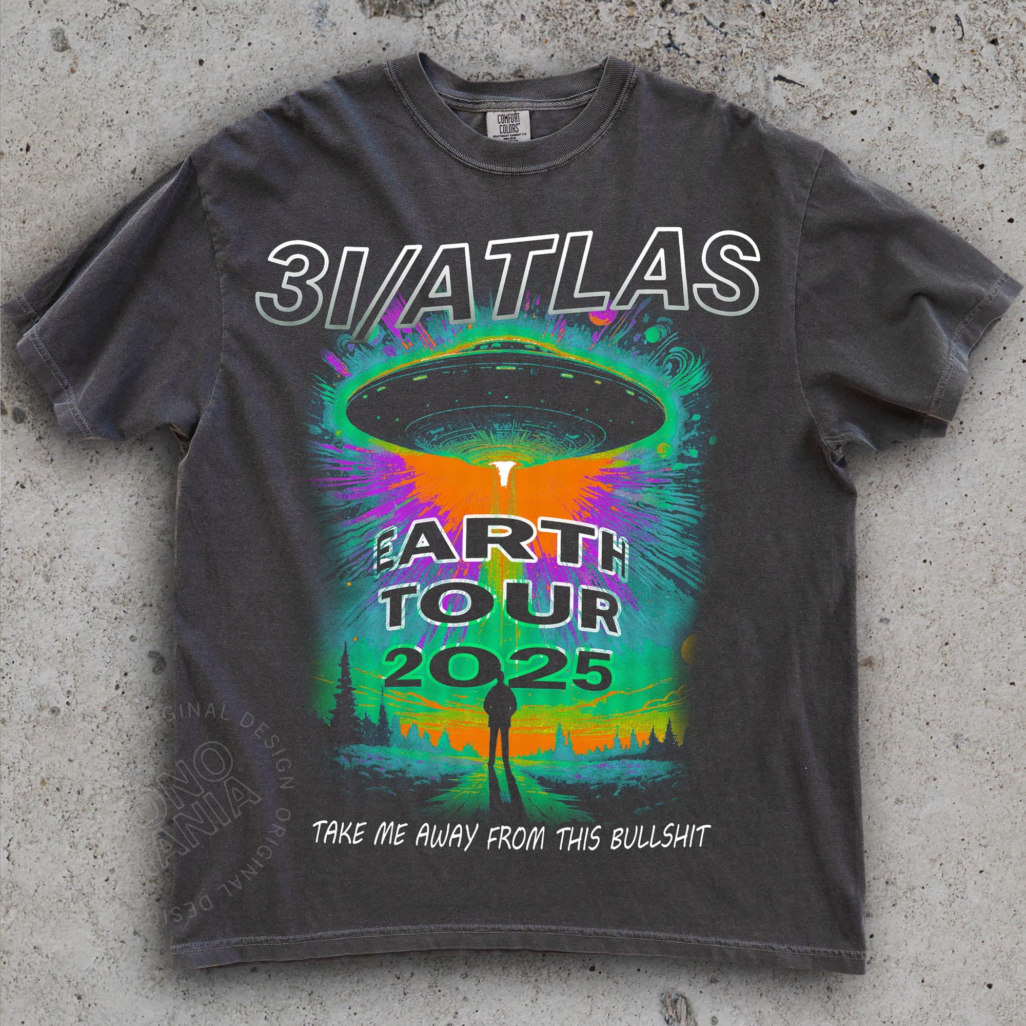 UFO 3I ATLAS 2025 3i atlas shirt Funny Interstellar Comet on Tour Retro ...