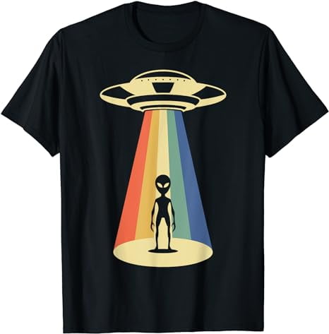 UFO Abduction - Alien Abduction Vintage Aliens Lover T-Shirt - Walmart.com
