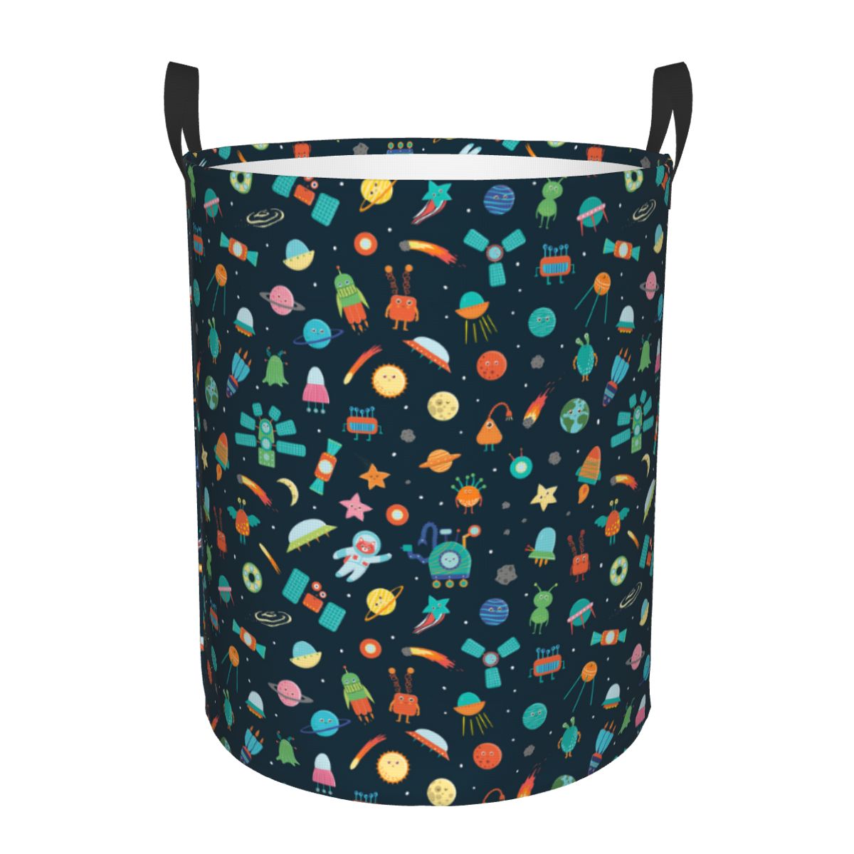 UFO Alien Space Astronaut Laundry Basket Foldable Large Capacity ...