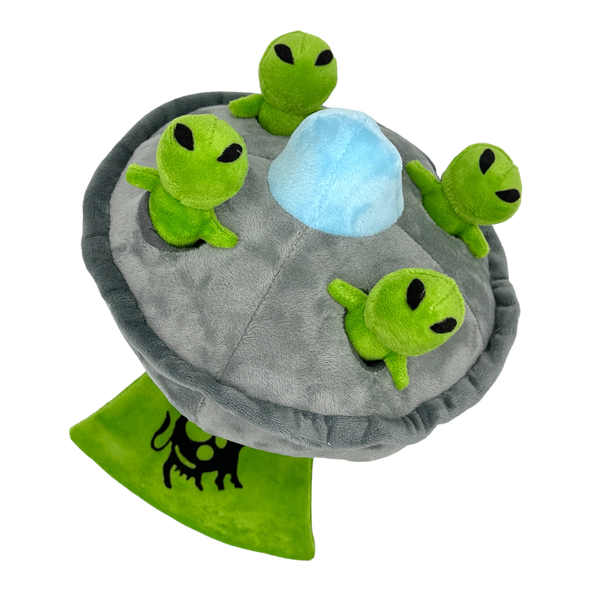 UFO and Aliens Dog Toy Funny Flying Saucer Extraterrestrial Stuffed ...