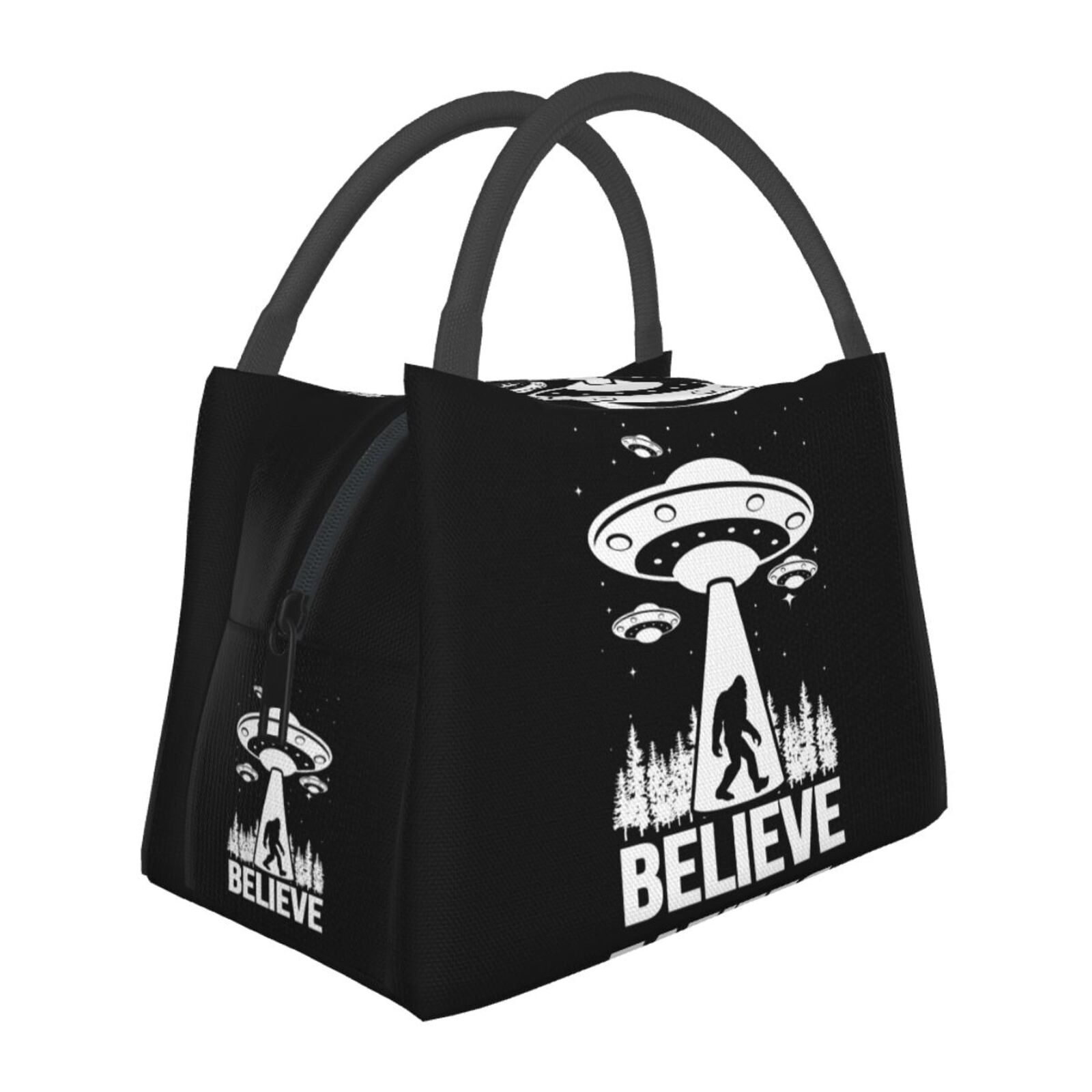 UFO Bigfoot Lightweight Reusable Lunch Bag Insulated Bento Box Tote for ...