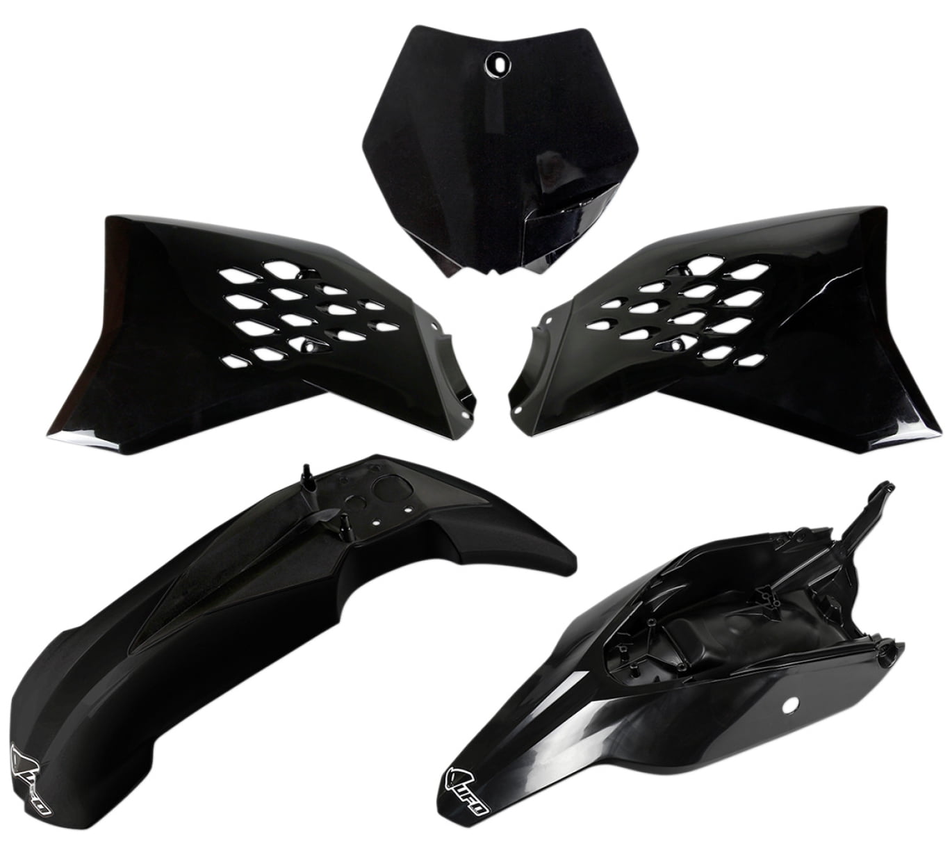 UFO Complete Black Plastic Body Kit for '12-15 KTM 65 SX (KTKIT525-001 ...