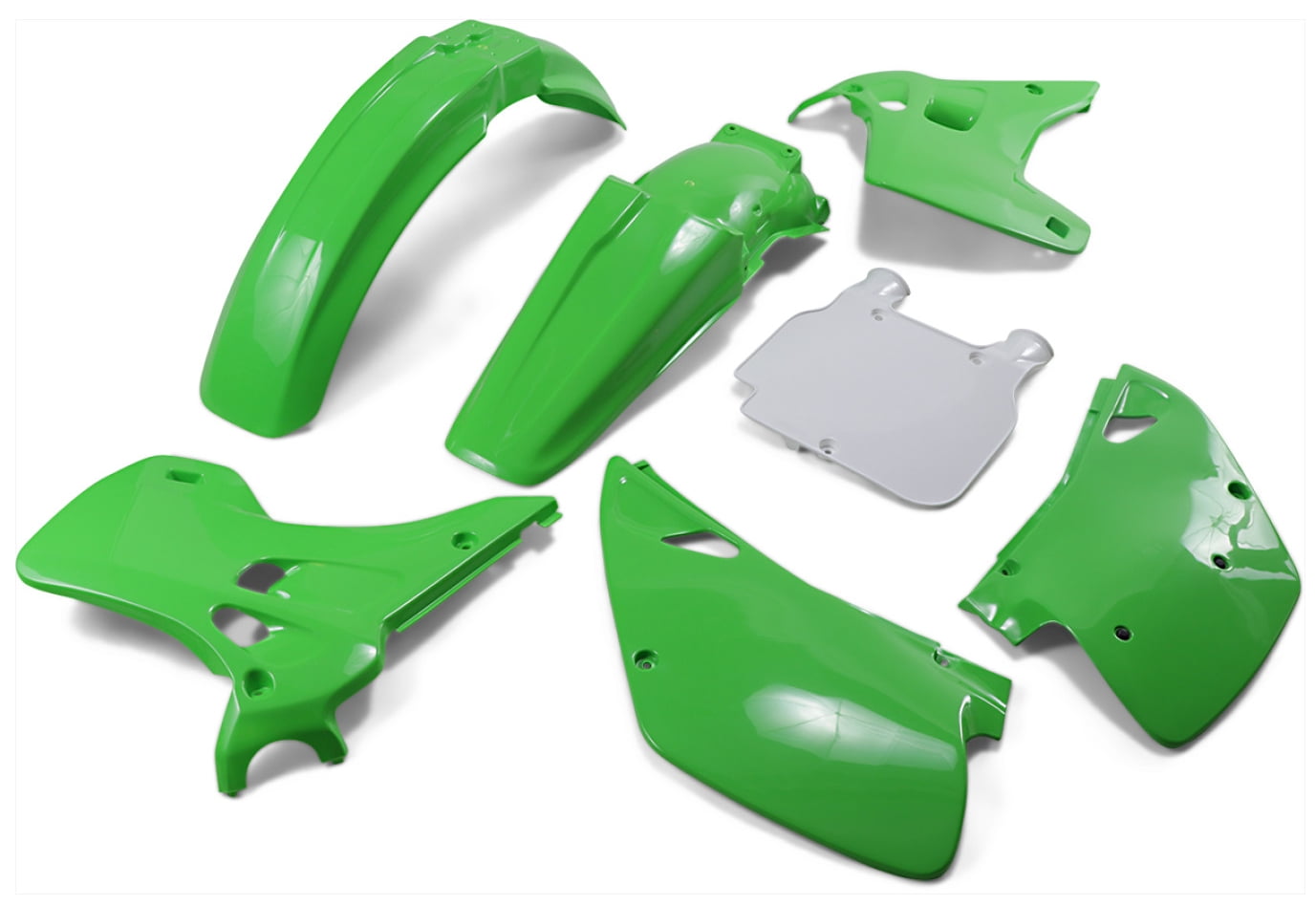 UFO Complete Green/White Plastic Body Kit for1993 KX125/KX250 (KAKIT194 ...
