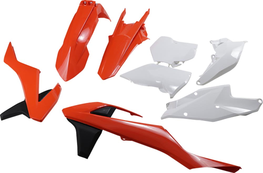 UFO Complete Orange/Black/White Plastic Body Kit (KTKIT523999W ...