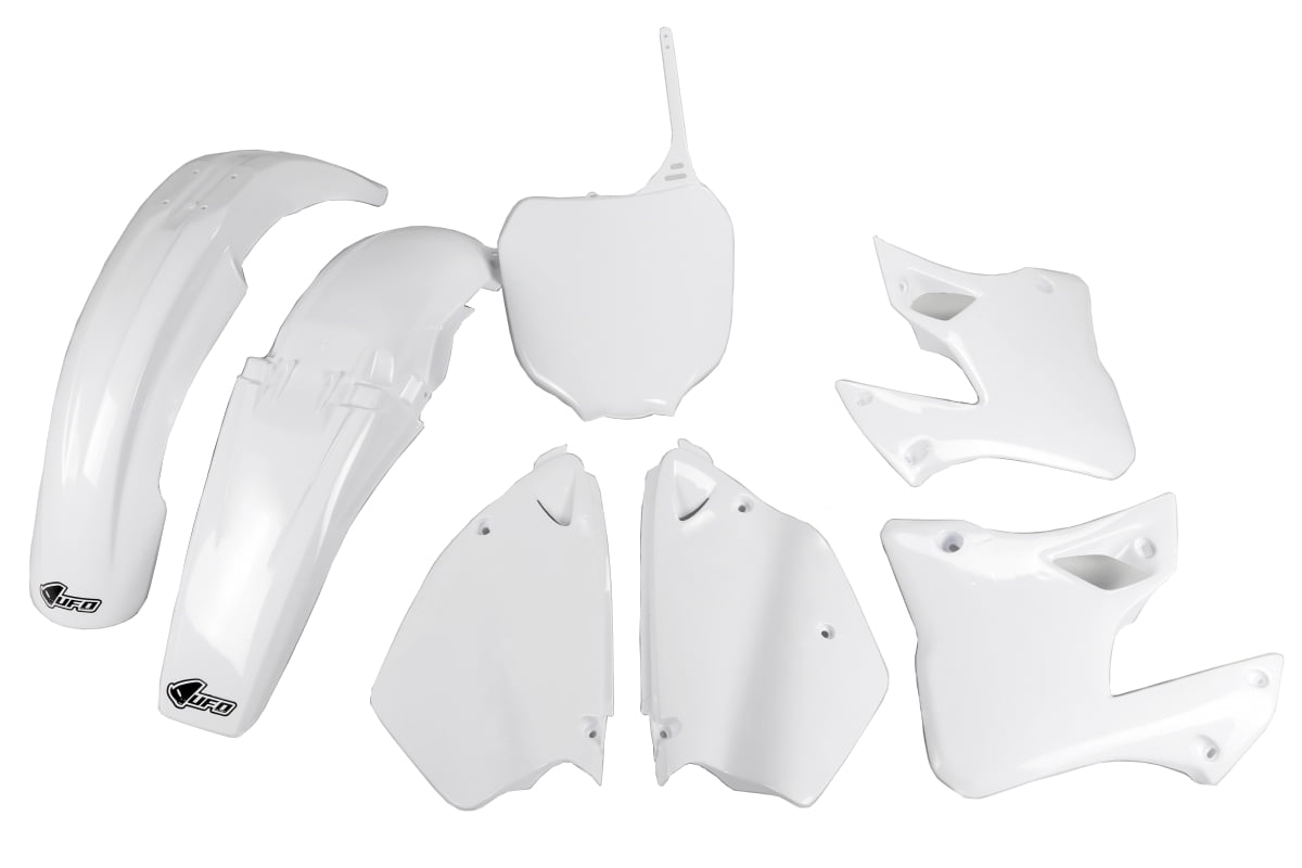UFO Complete White Plastic Body Kit for '00-01 Yamaha YZ125/YZ250 ...