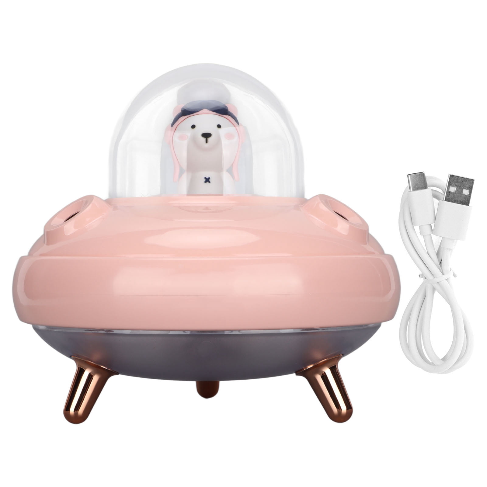 UFO Cute Mini Humidifier 500ml Double Nozzles Small Cool Mist ...