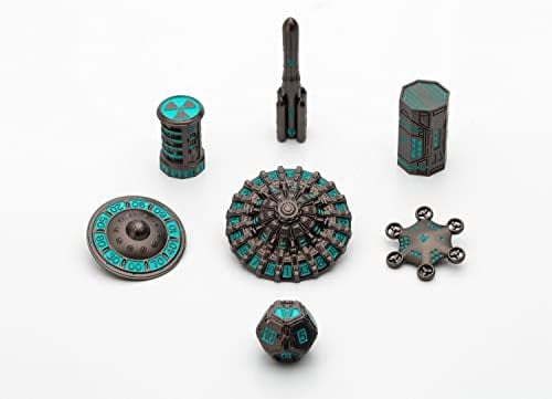UFO DND Dice/Metal DND Dice Set, Dungeons and Dragons UFO Dice Set with ...
