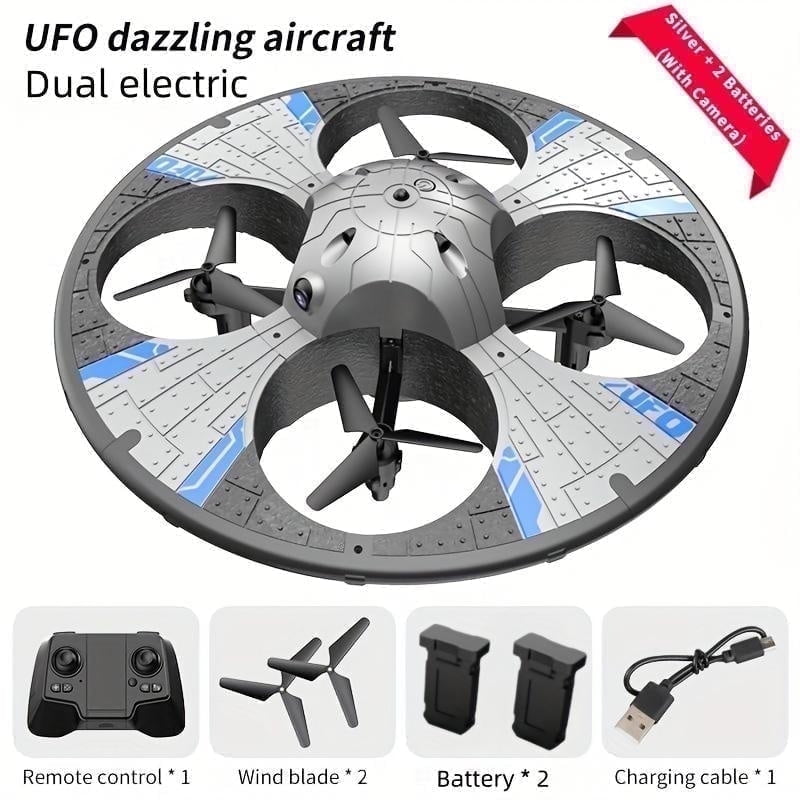 UFO Drone Toy with HD Camera, Real-Time Transmission, 360 ° Flips ...