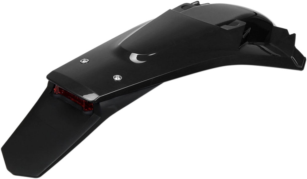 UFO Enduro Black Plastic Rear Fender w/Tail Light (HU03388001 ...