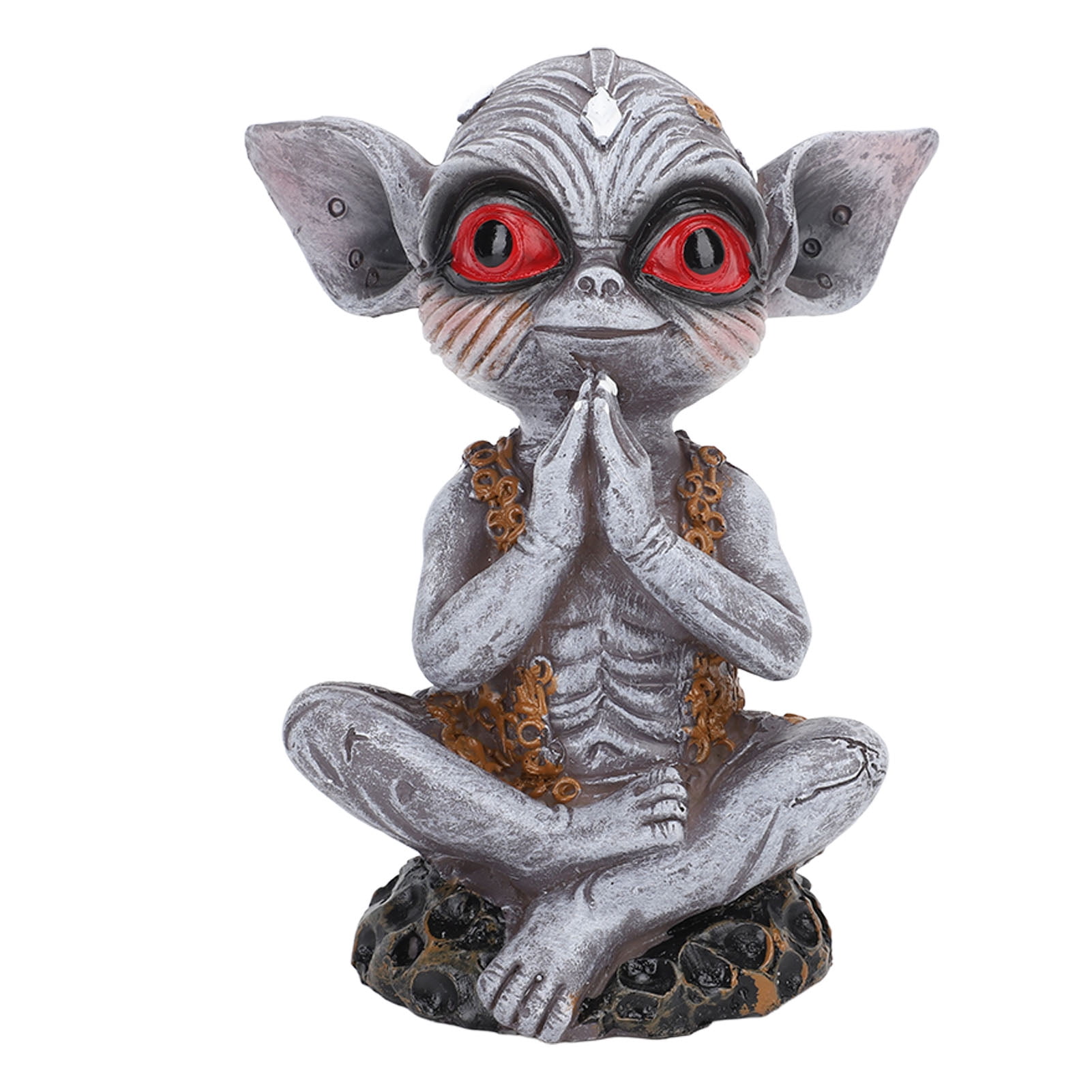 UFO Extraterrestrial Garden Alien Statues Figurine Resin Alien ...