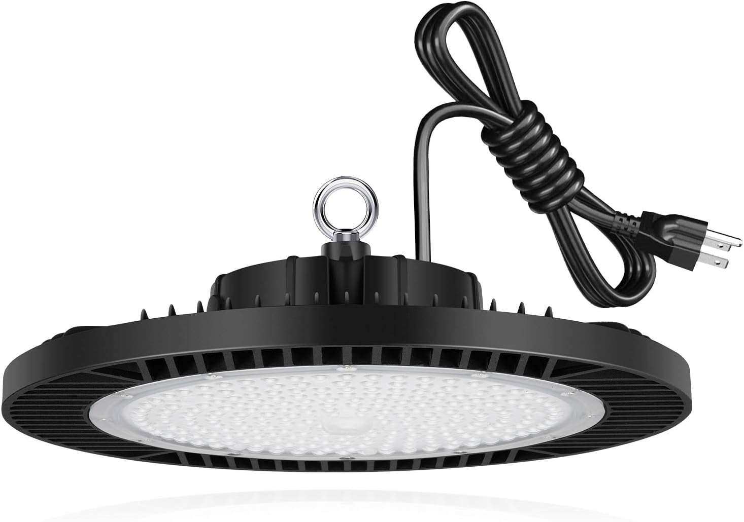 UFO High Bay Light 200W 28000LM LED Shop Light with US Plug Hook ETL Listed Commercial Bay Shop ...