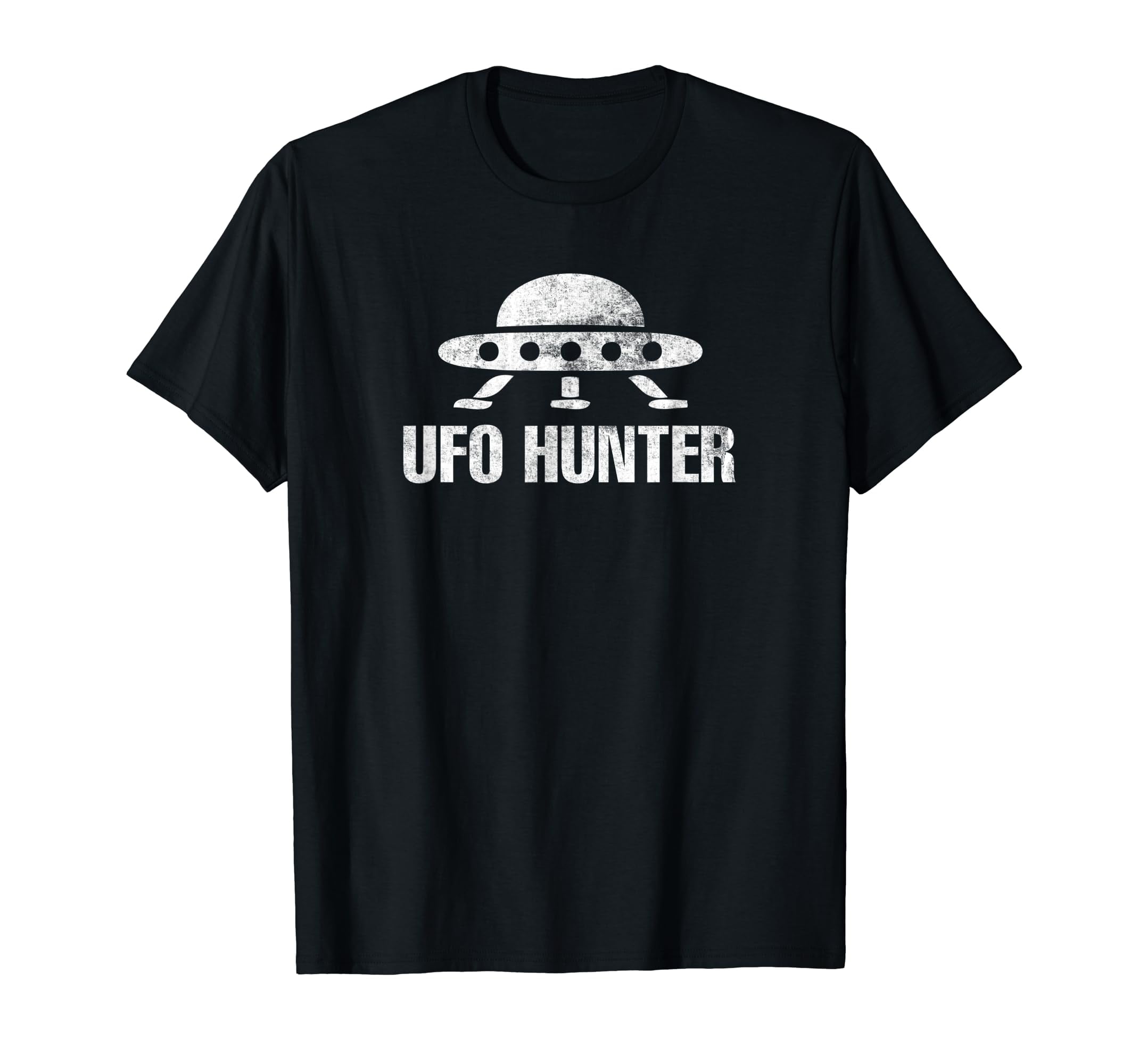 UFO Hunter Alien Flying Saucer Graphic Vintage Men T-Shirt - Walmart.com