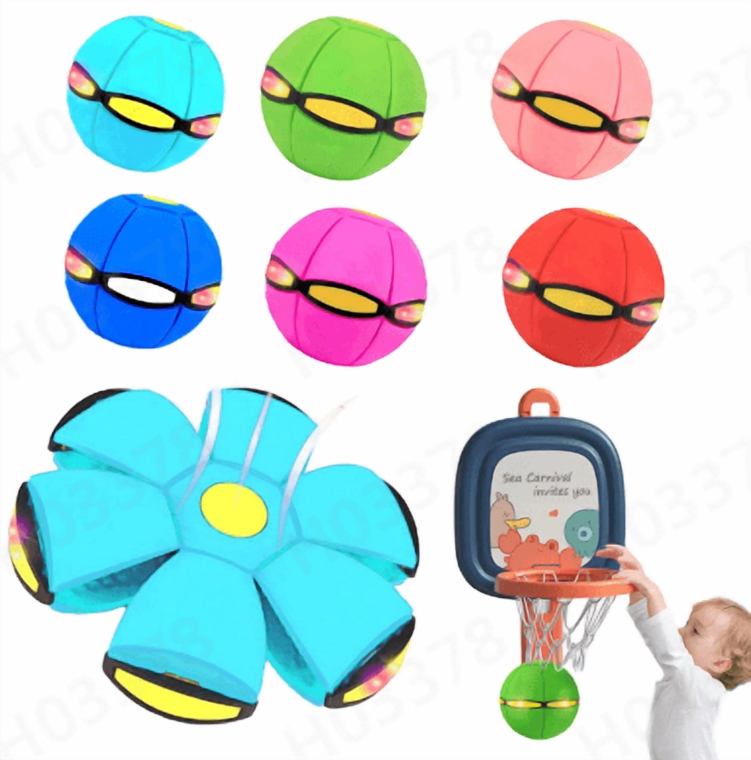 UFO Magic Ball, Portable Flying Toys Creative Fly Saucer Stomp Magic ...