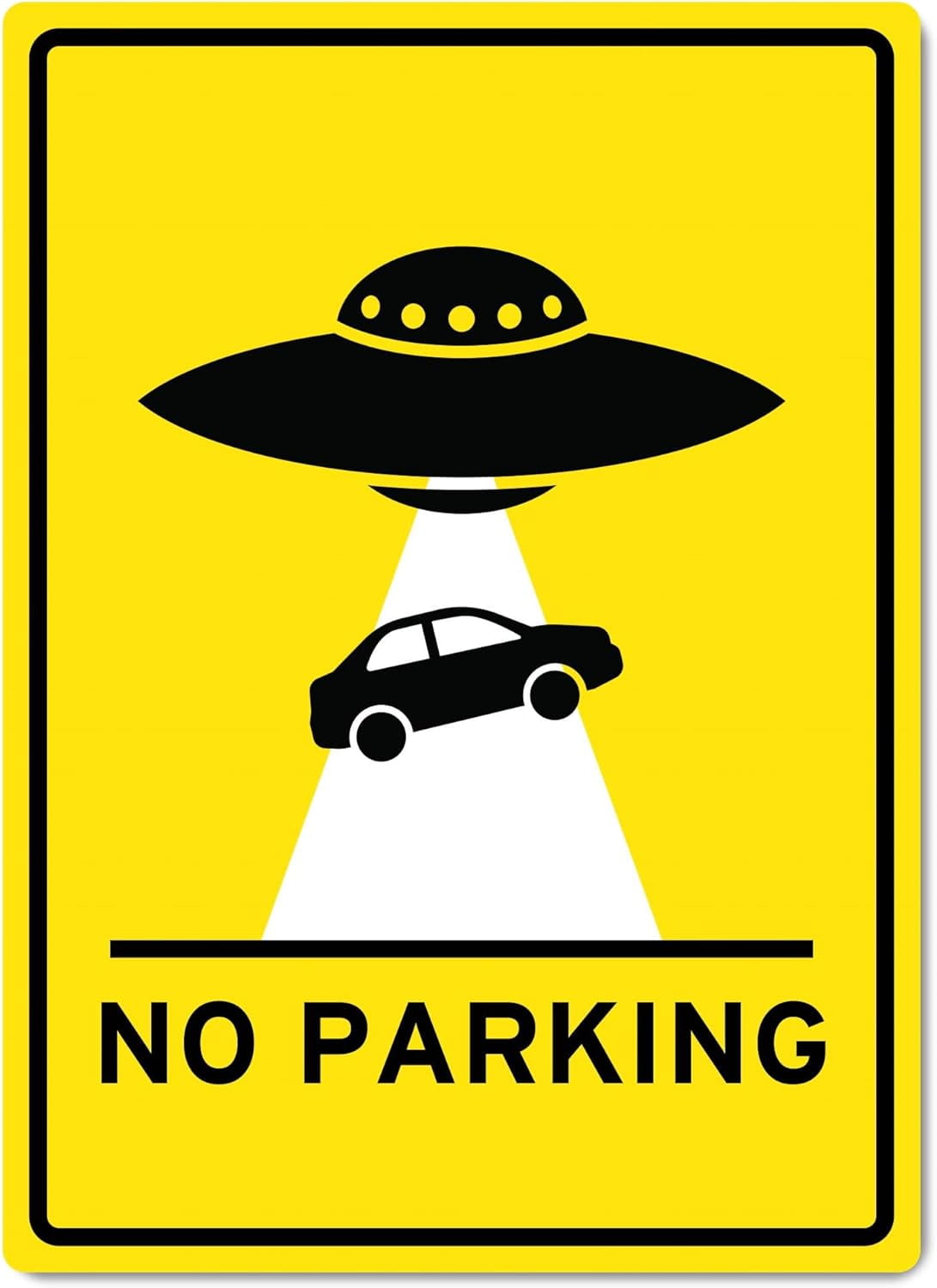 UFO No Parking Sign Just For Fun Metal Tin Sign 12x16 Inches Caution ...