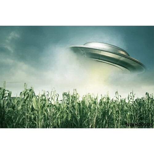 UFO Photography Backdrop Science Fiction Spaceship Planet Party ...