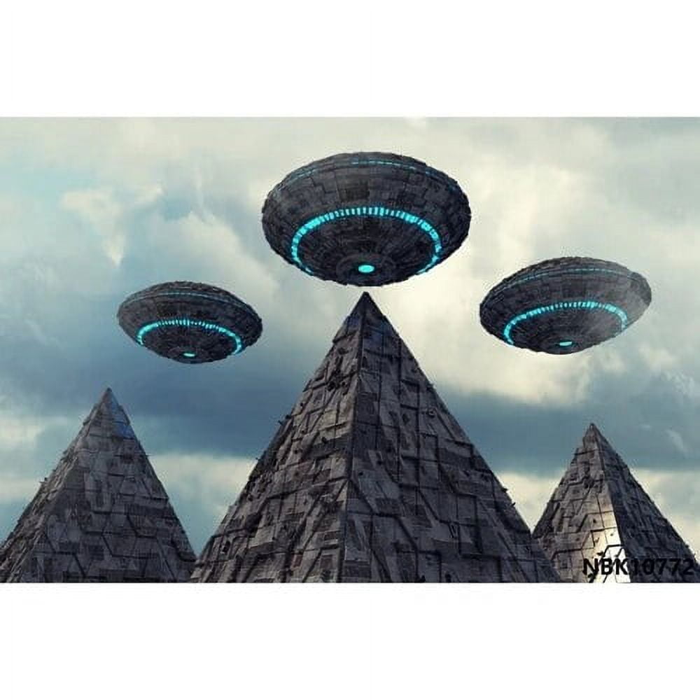 UFO Photography Backdrop Science Fiction Spaceship Planet Party ...