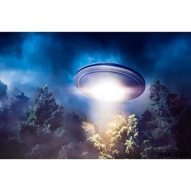 UFO Photography Backdrop Science Fiction Spaceship Planet Party ...