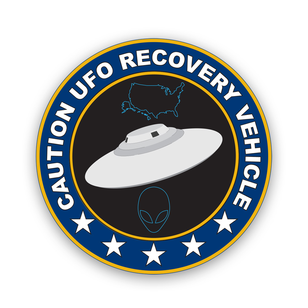 UFO Recovery Vehicle Sticker Decal - Self Adhesive Vinyl - Weatherproof ...