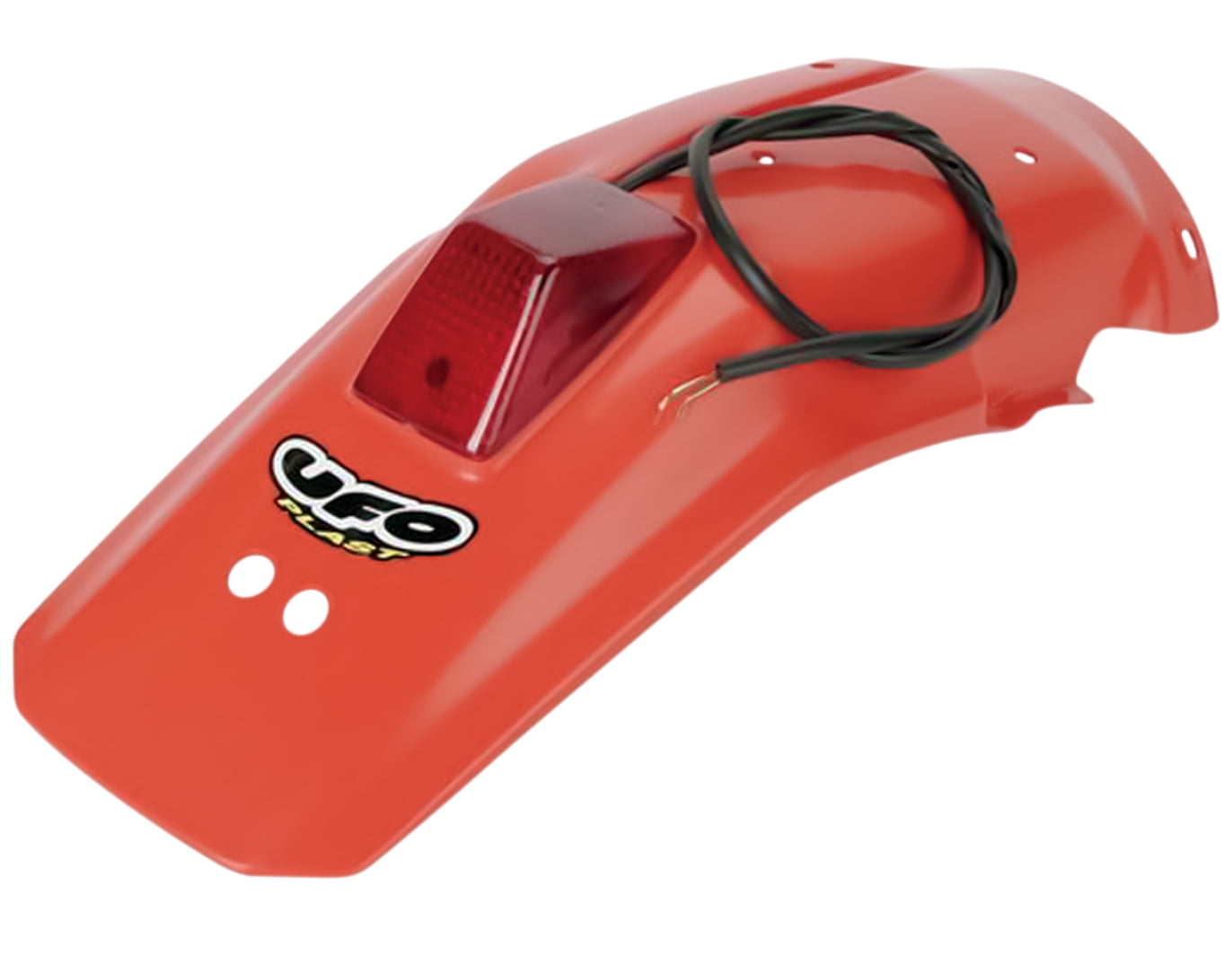 UFO Red Plastic Rear Fender w/Tail Light for '88-02 Honda XR600 ...