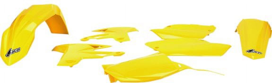 UFO Restyle Yellow Plastic Fender, Side Panel, & Shroud Body Kit ...