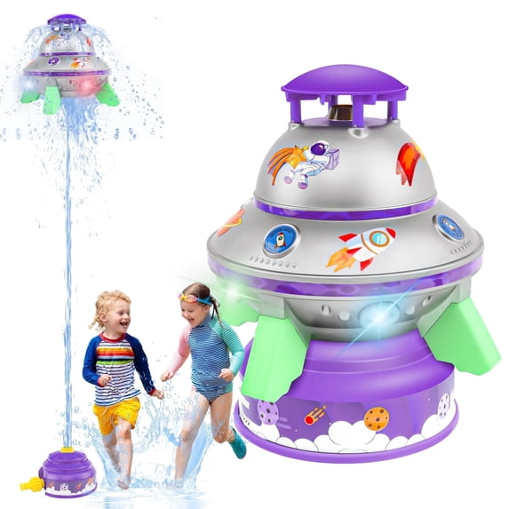 Water Sprinkler for Kids Water Toy with Light Up,Adjustable Height ...