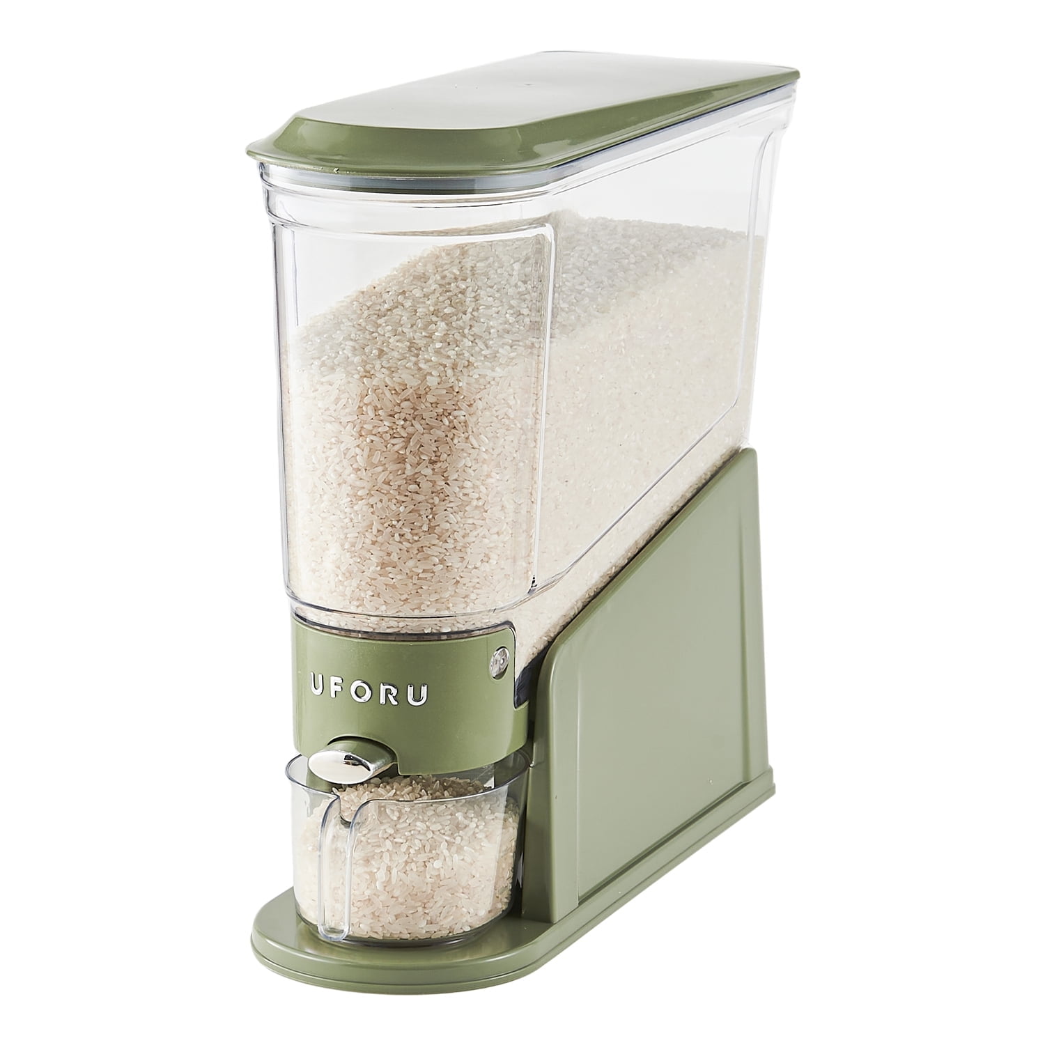 UFORU Cereal Storage Container, Rice Dispenser for Kitchen Organization ...