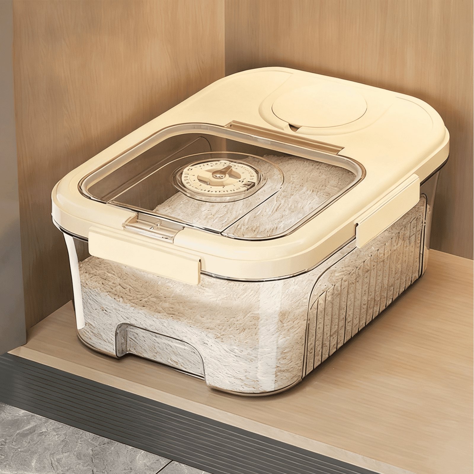 UFORU Timer Rice Dispenser with Flip Lid & Insect-Resistant Box ...