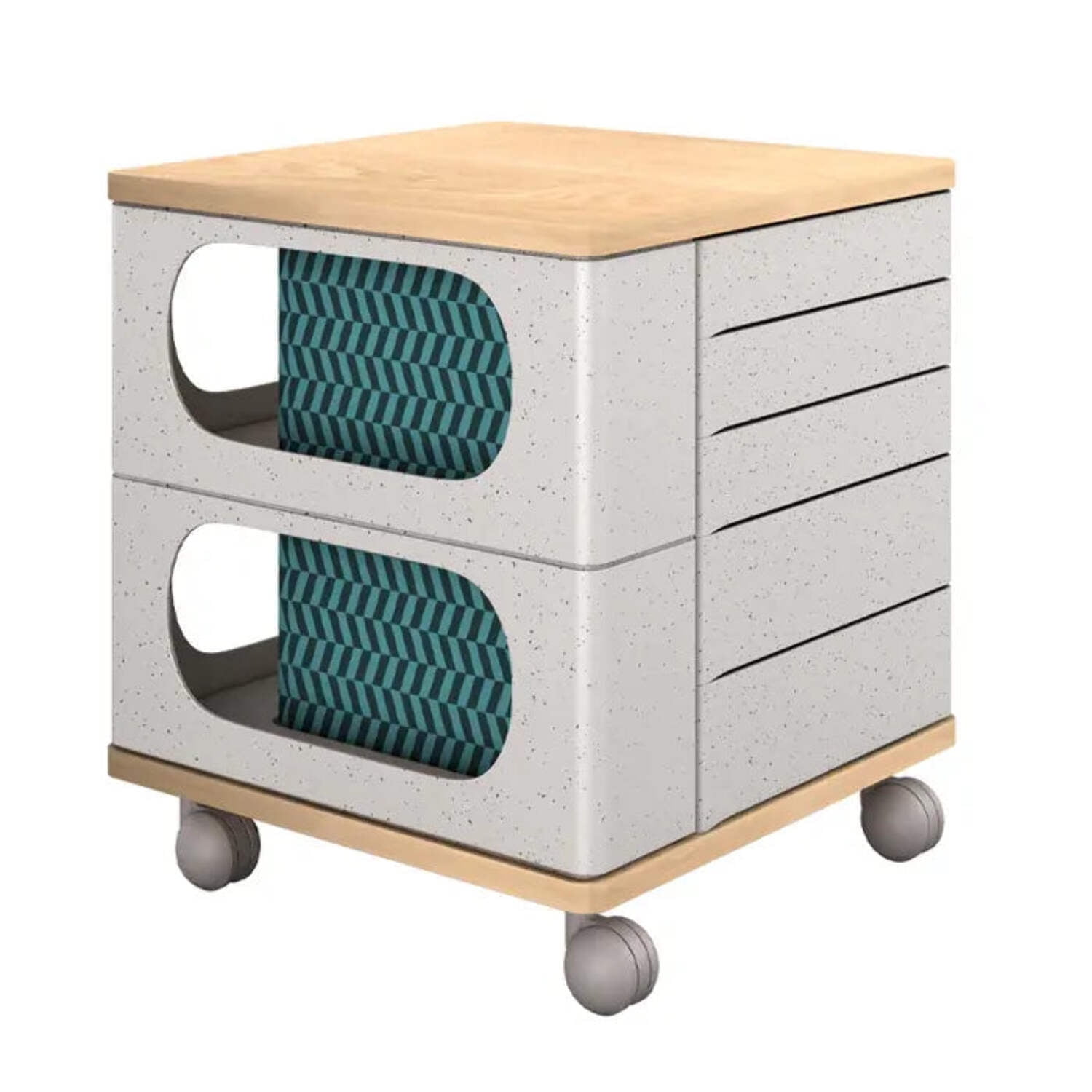 UFOU Fitin Helix Modular Storage Cabinet Unit (5 Revolving Doors ...