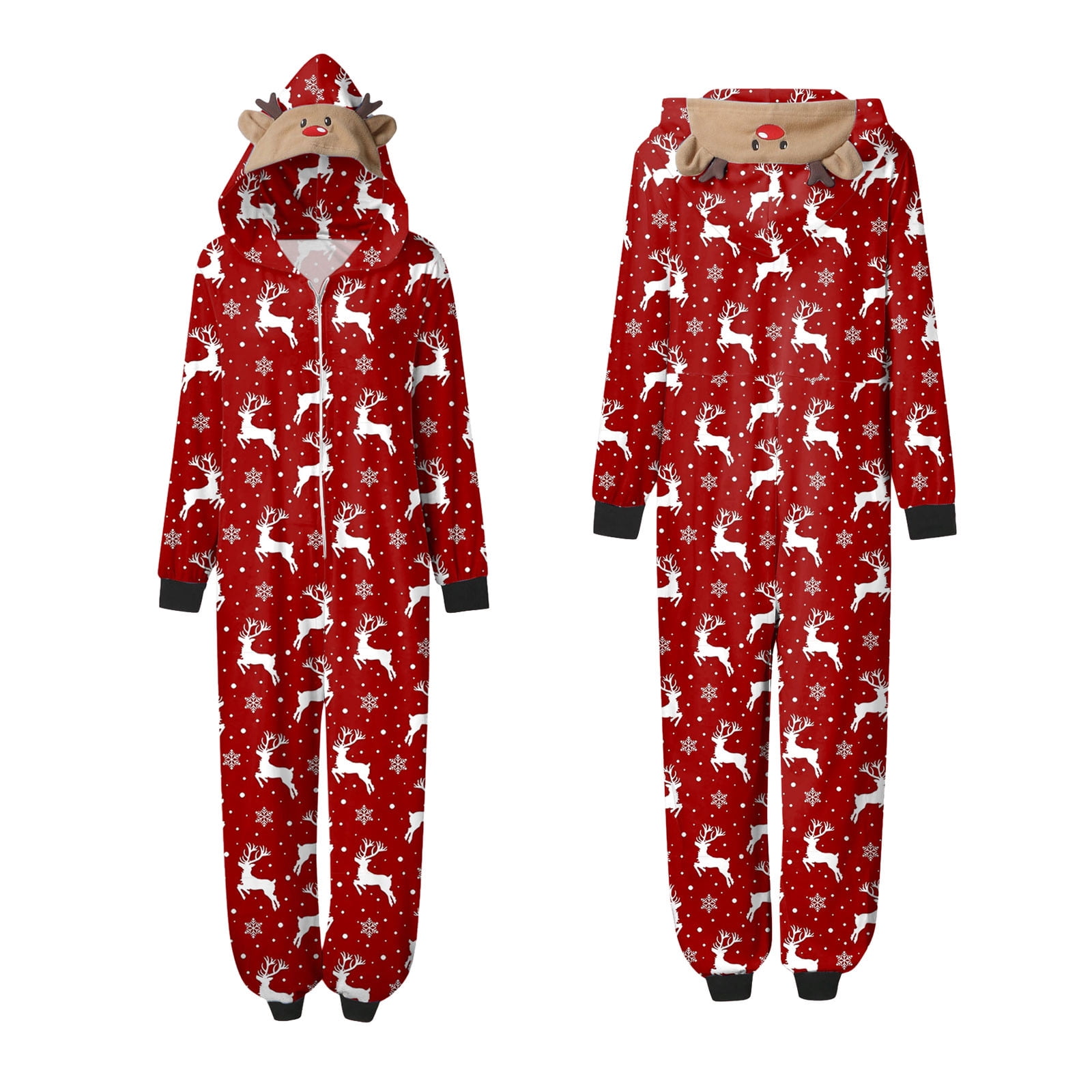 UFOUND Family Christmas Pajamas Soft Jumpsuit Pajamas Set Women ...