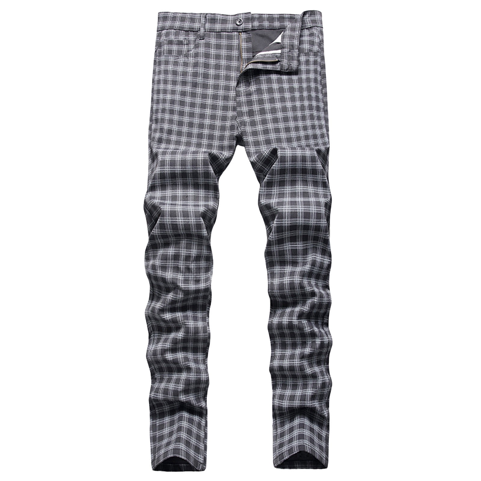 UFOUND Men Business Elastic Formal Pants Casual Trousers Classic ...
