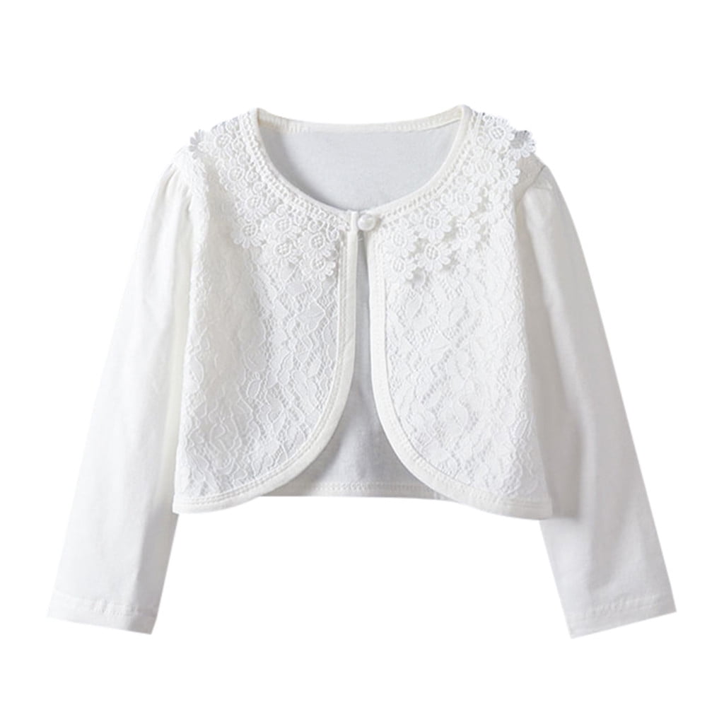 UFOUND Toddler Kids Baby Little Girls Lace Princess Bolero Cardigan ...
