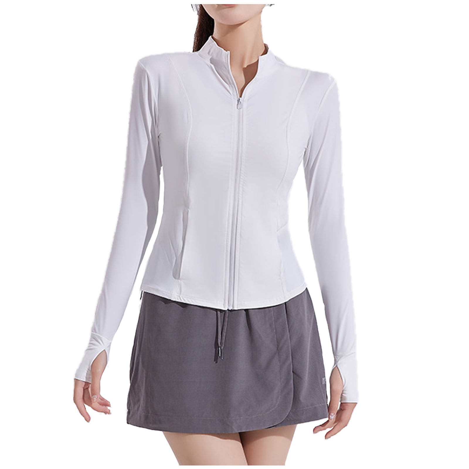 UFOUND Women Coats 2024 New Slim Yoga Jacket Nylon Sun Protective ...