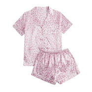 GAP Women's Pajamas 2-Piece Short Sleeve Notch Collar PJ's Top & Shorts ...