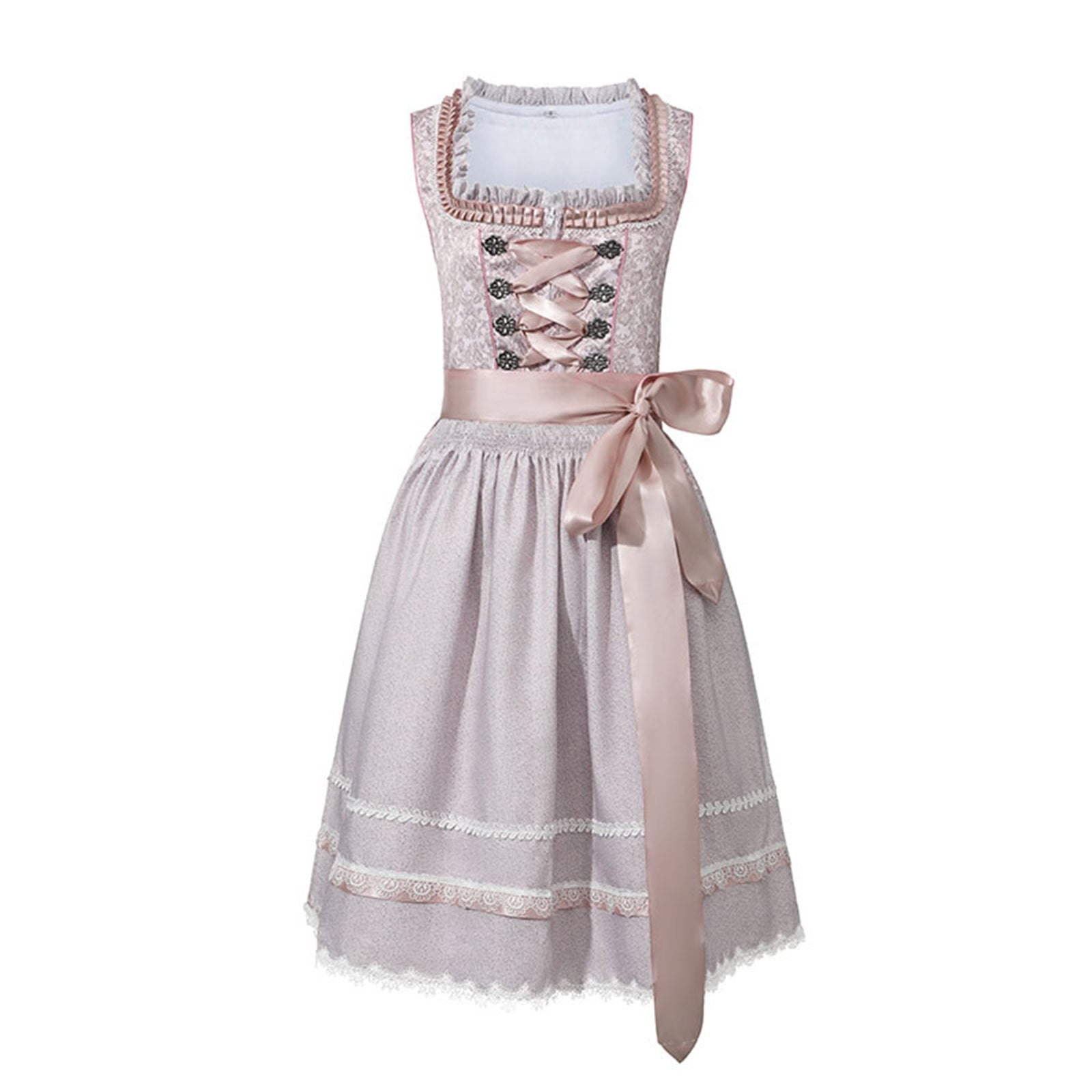 UFOUND Women Traditional Octoberfest Festival Carnivals Bavarian Dirndl ...