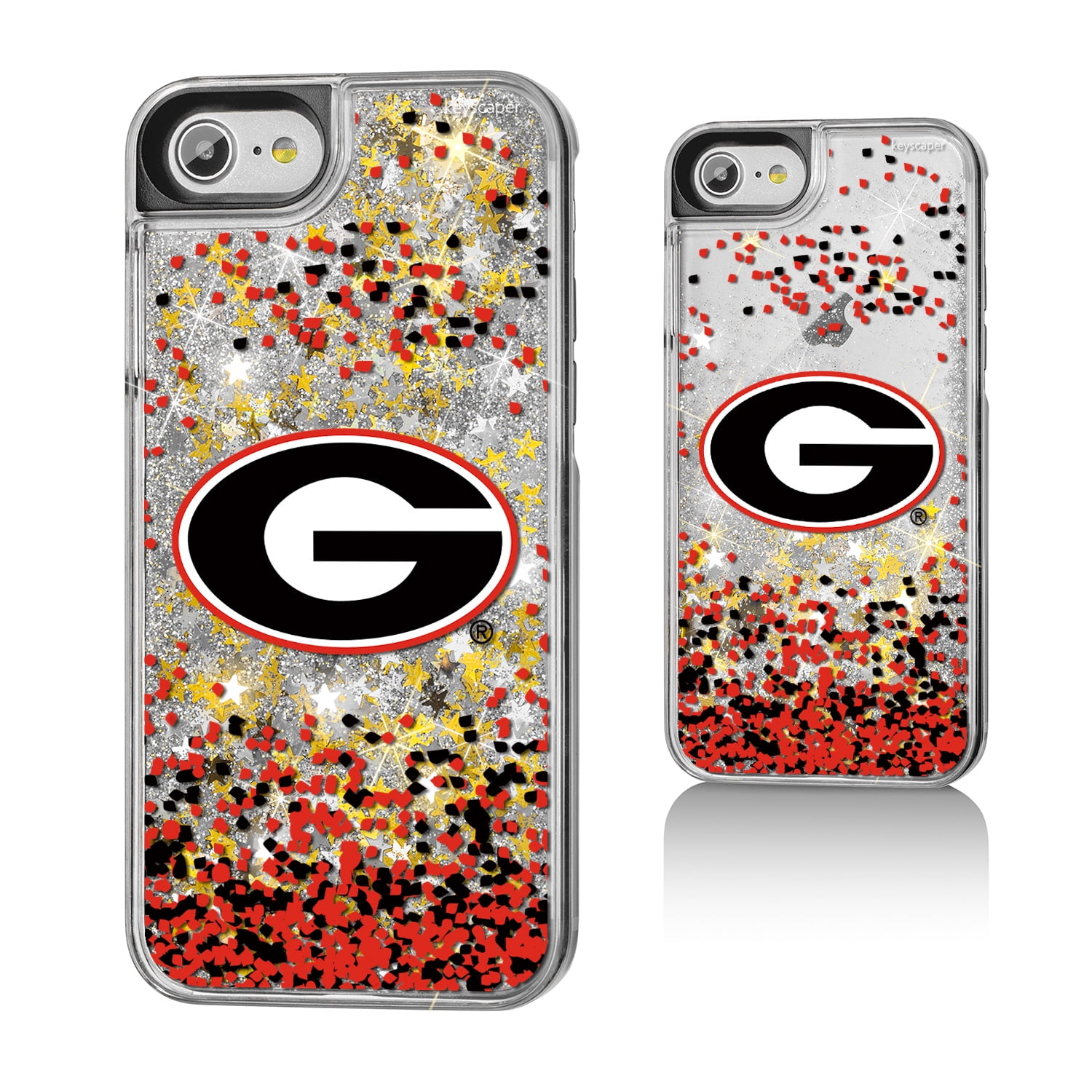 UGA Georgia Bulldogs Confetti Glitter Case for iPhone 8 / 7 / 6 ...