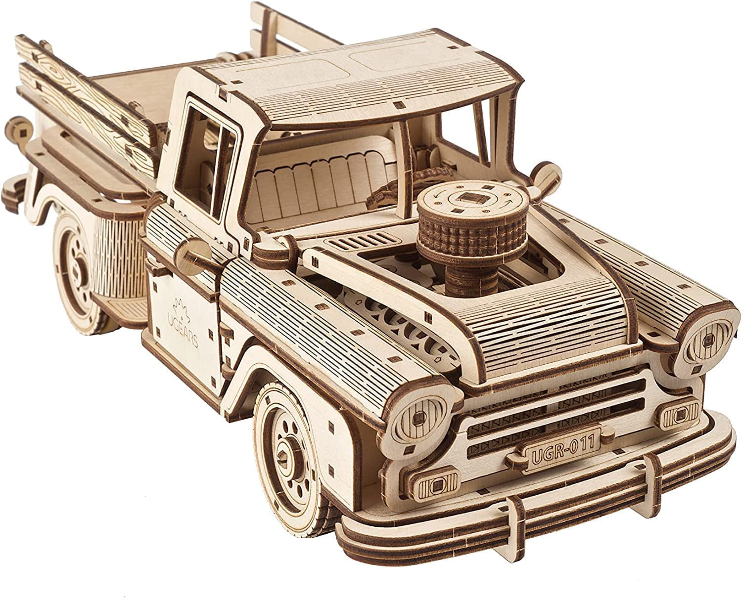 UGEARS Pickup Lumberjack 3D Puzzle - Classic 1950s Pickup Truck 3D ...