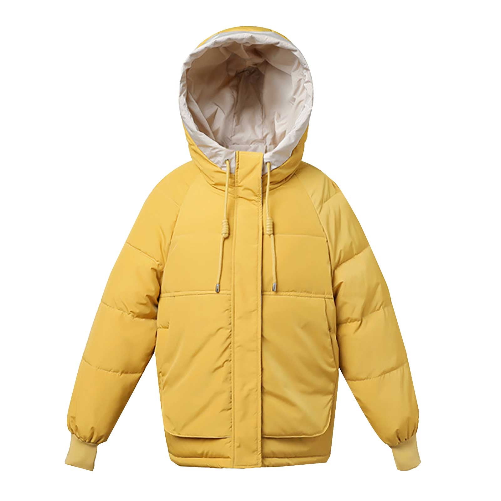 UGEASLI Women'S Winter Quilted Puffer Jacket with Pockets, Thermal Long ...
