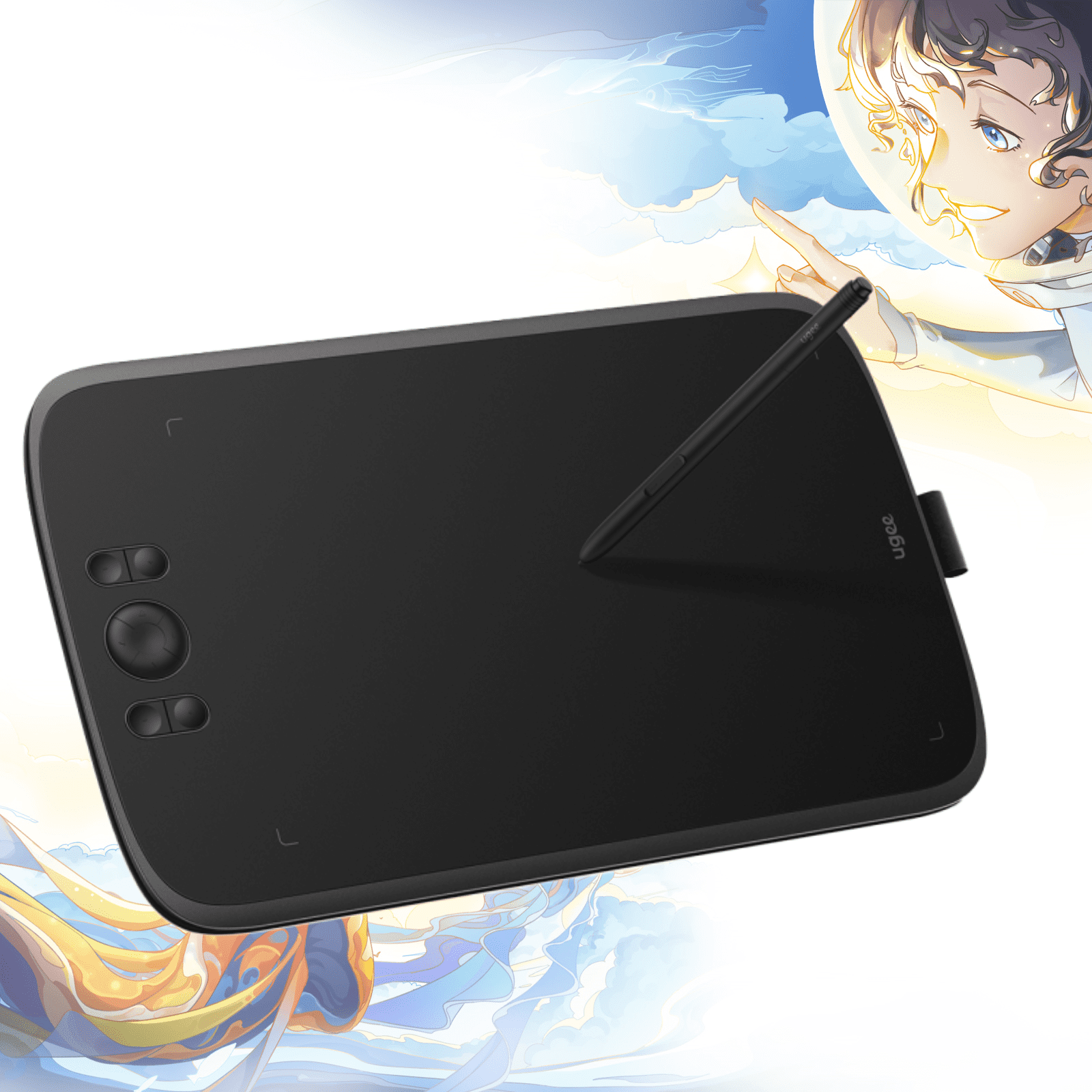 "UGEE M808 Digital Art Drawing Tablet, 10"" x6.25"", Compatible with ...