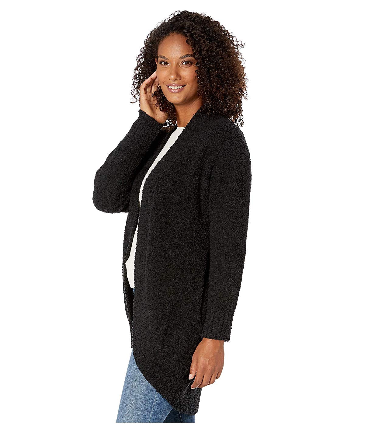 UGG Fremont Fluffy Knit Cardigan Black - Walmart.com