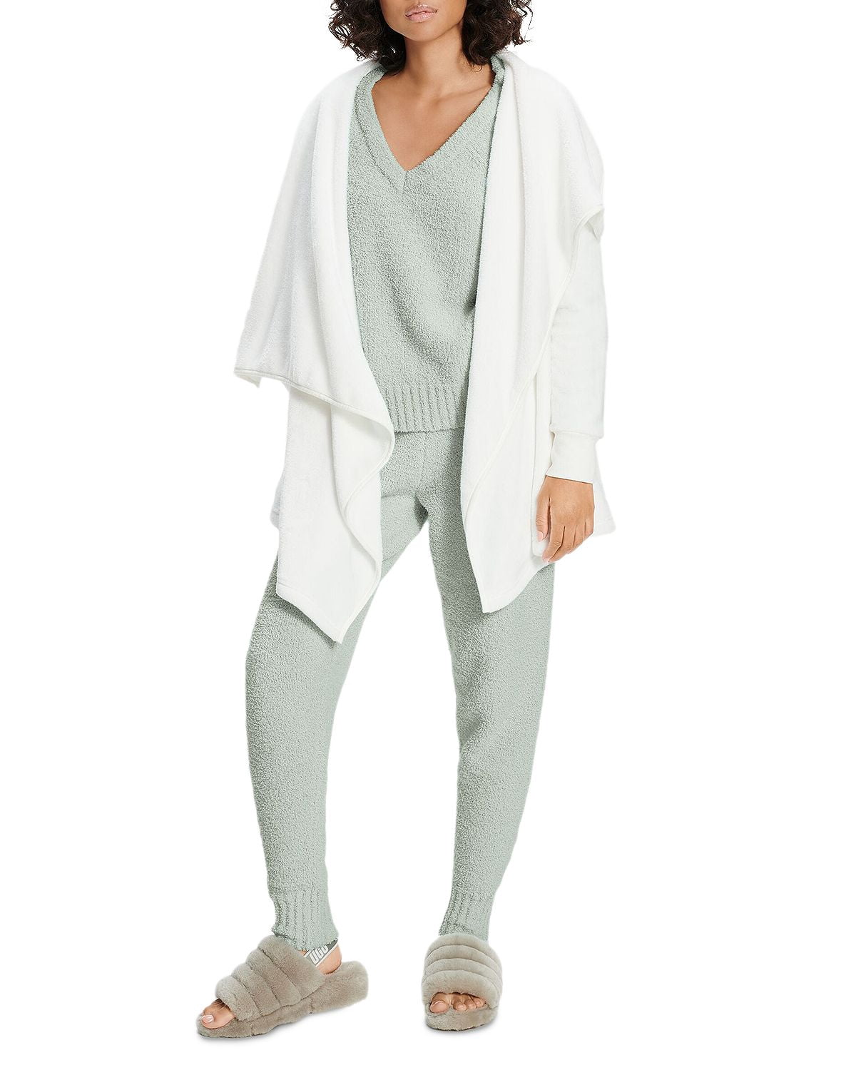 UGG Orla Double Face Fleece Open Front Lounge Jacket, Size Small in ...
