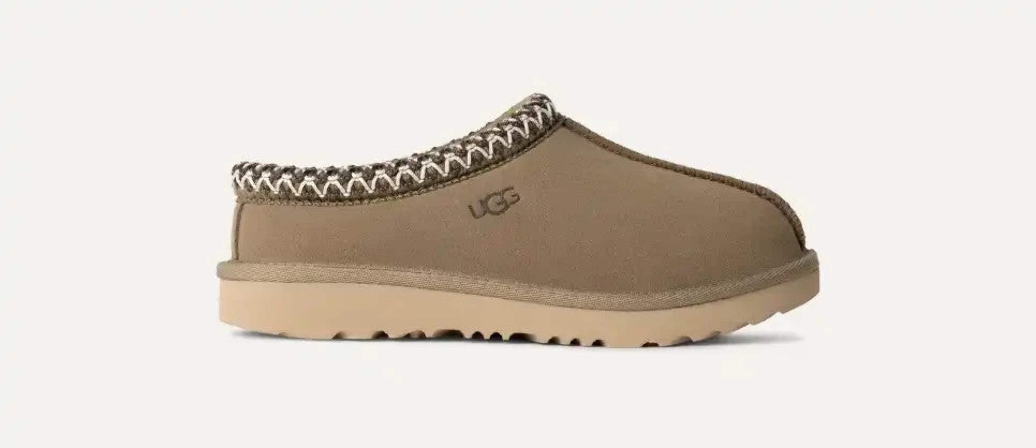 UGG Tasman II 1019066K Slippers Kids Antilope Suede Round Toe Slip On ...