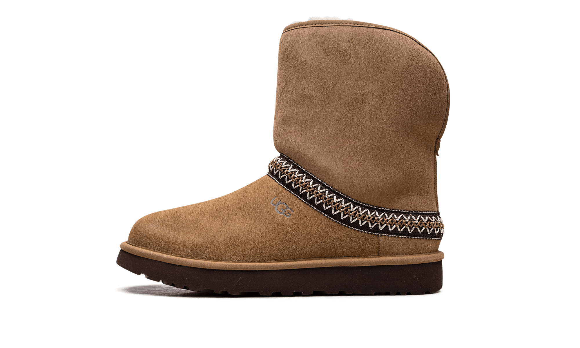 UGG WOMENS Classic Short Crescent Boot Womens "Chestnut" 1161770 CHE ...