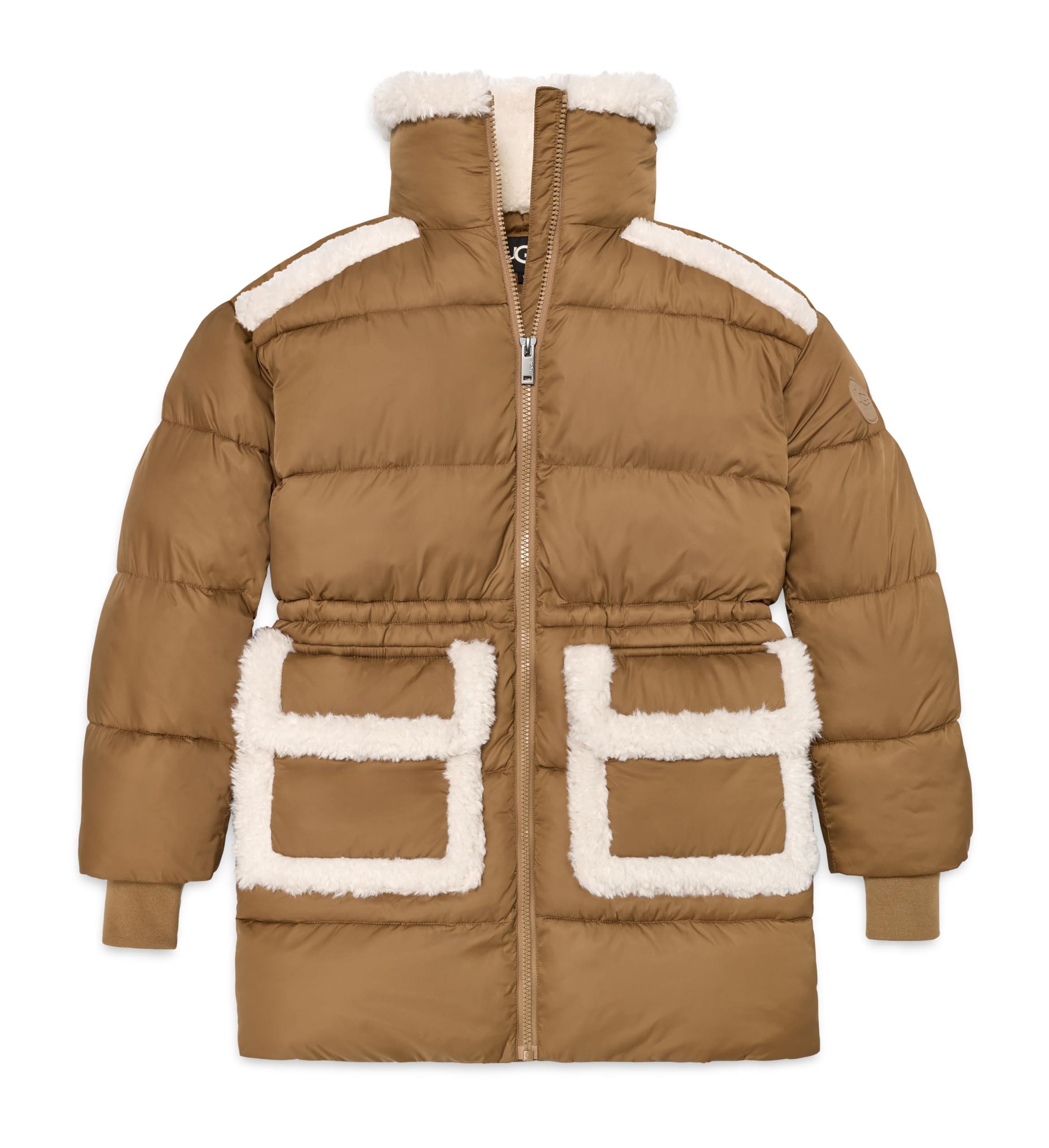 UGG Women's Amal PLUSHSEAM Puffer Coat, Chestnut - Walmart.com