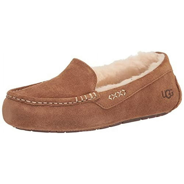 UGG Women's Ansley Slipper, Chestnut, Size 8 Wide, Water Resistant Suede - Walmart.com