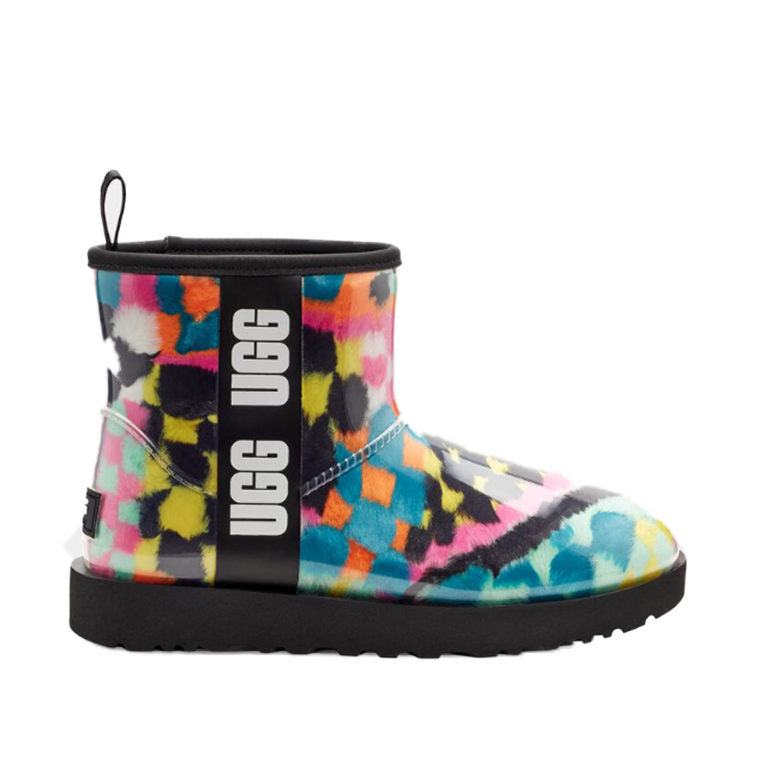 UGG Women's Winter Classic Clear Mini Boots, Waterproof, Black Multi ...