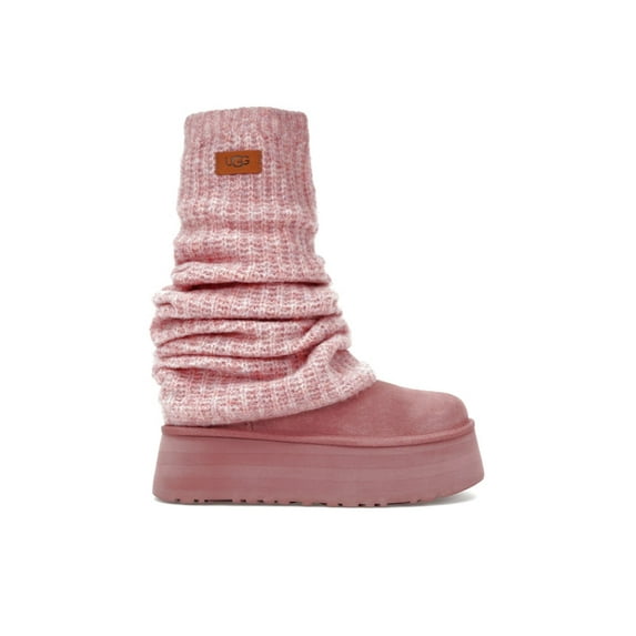 UGG Women's Classic Mini Dipper Legwarmer Boot Pink Dawn, from StockX ...